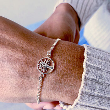 Sterling Silver Tree Of Life Bracelet By Gaamaa | notonthehighstreet.com