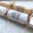Set Of Two Love Stamped Personalised Luxury Crackers By Charlotte Lowe ...
