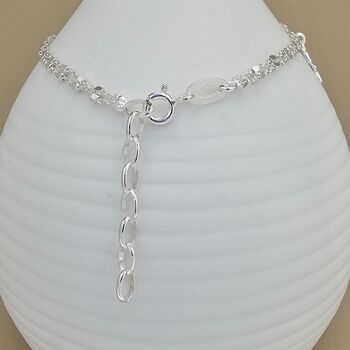 Sterling Silver Double Chain Star Bracelet By Nest | notonthehighstreet.com