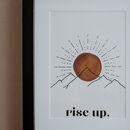 'rise Up' Sunrise Print By Polly Pickle Design | notonthehighstreet.com