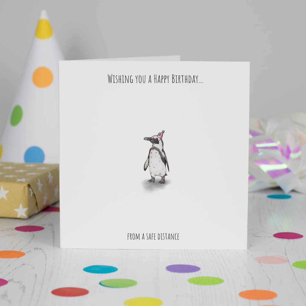 Social Distancing Birthday Card By Dani Williams Art And Illustration