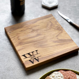 Personalised Monogram Chopping/Cheese Board By The Rustic Dish ...