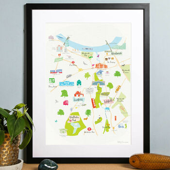 Map Of Putney, Southfields, Earlsfield And Wandsworth By Holly ...