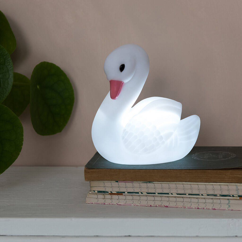 White Swan Night Light By Little Lulubel | notonthehighstreet.com
