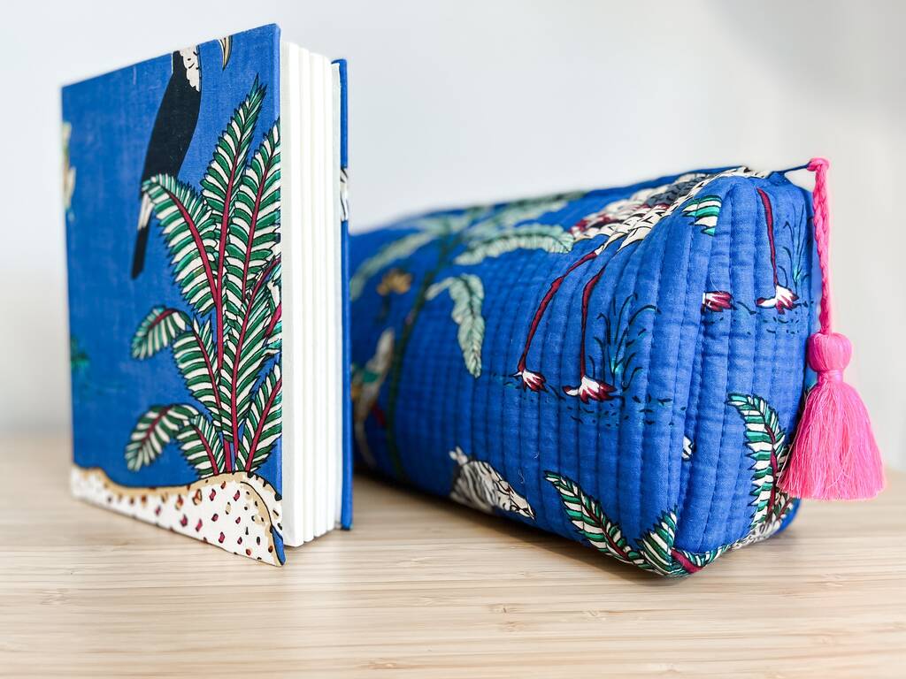 Handmade Blue Jungle Notebook By Bombaby | notonthehighstreet.com