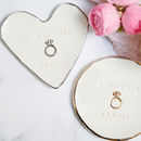Personalised Engagement Ring Dish By White Rain Designs ...