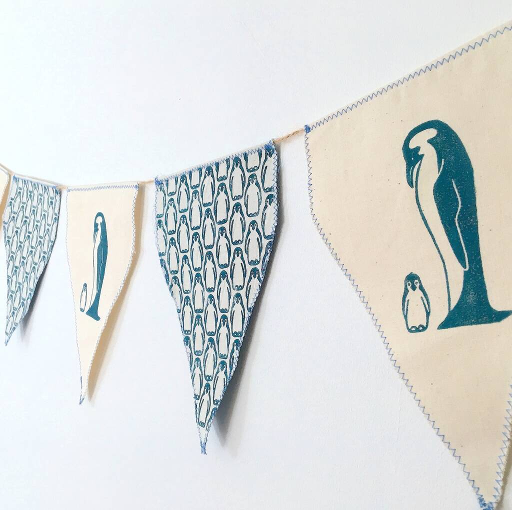 Handmade Penguin Bunting By Cetus | notonthehighstreet.com