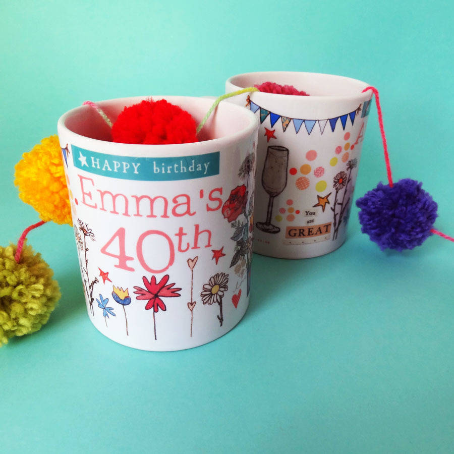 Personalised Female Milestone Birthday Mug By Alice Palace ...