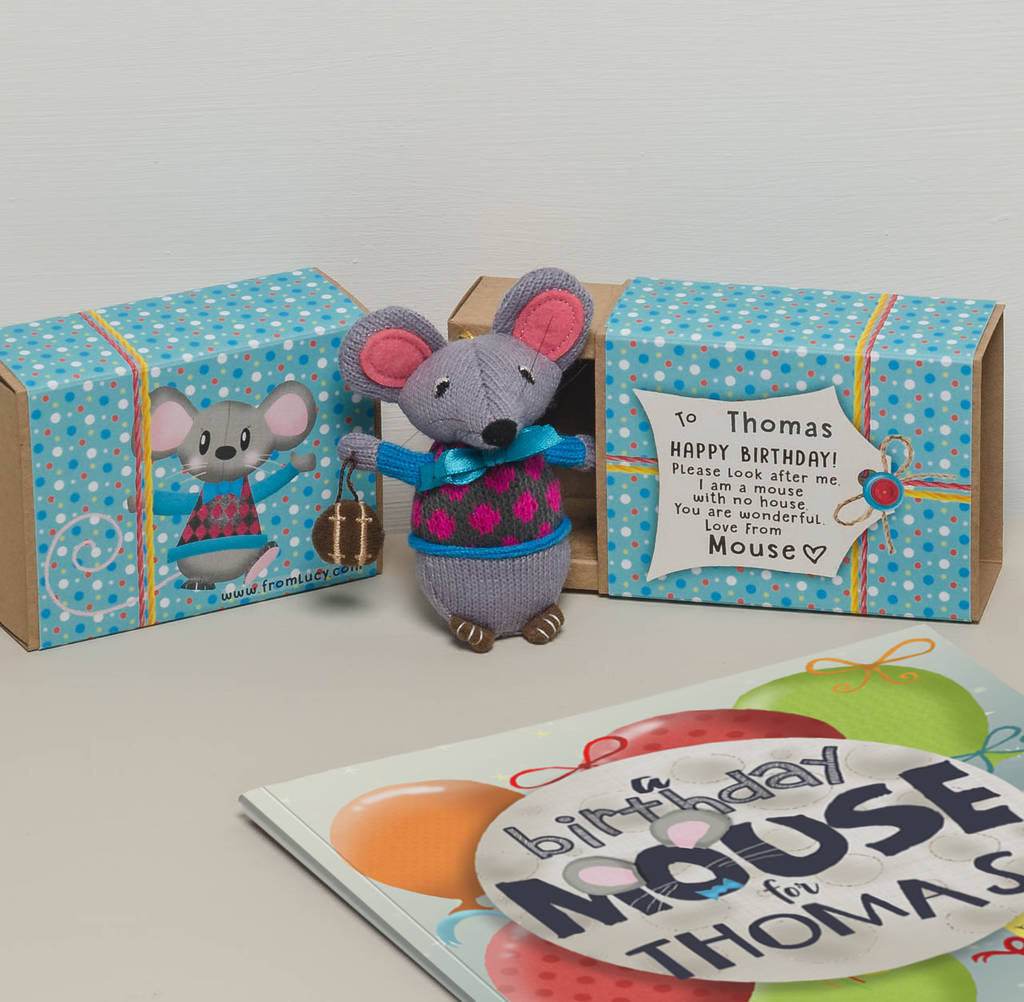 personalised children's birthday mouse and book by fromlucy ...