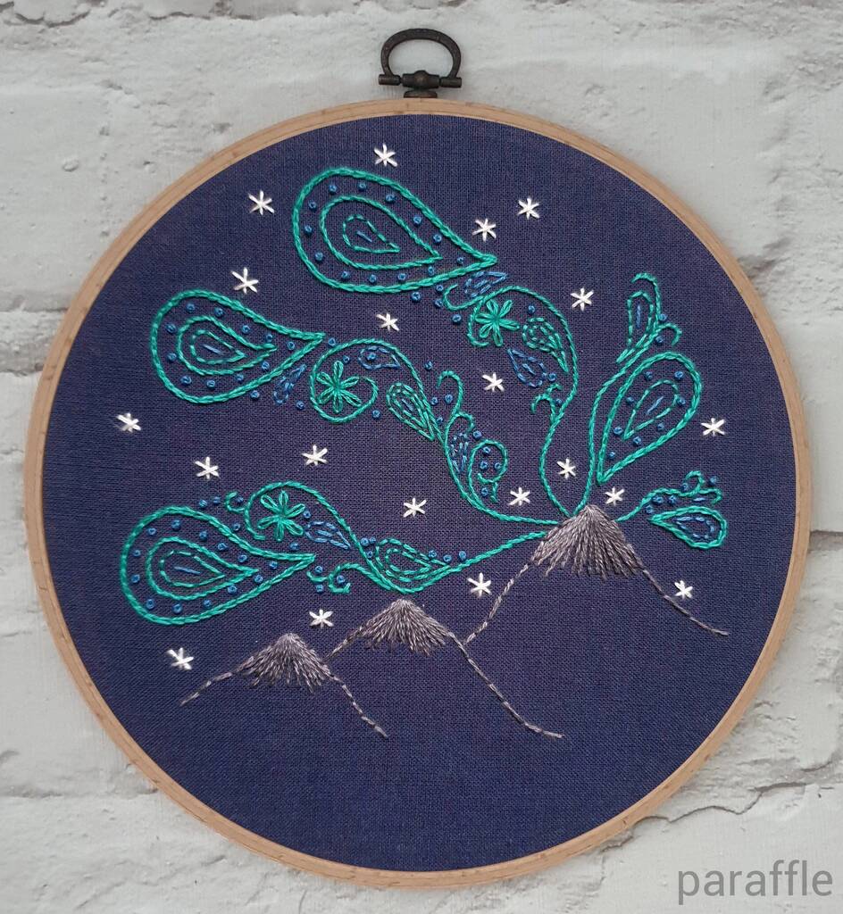 Northern Lights Embroidery Kit By Paraffle Embroidery ...
