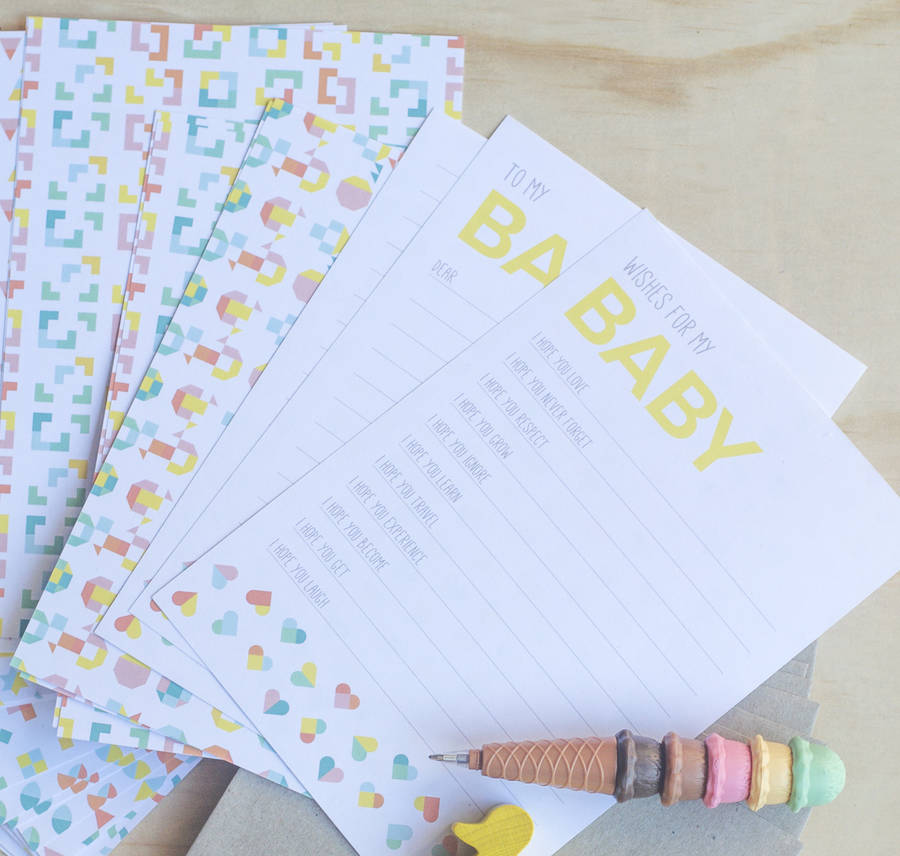 letters to your baby set by koko blossom | notonthehighstreet.com