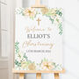 Personalised Floral Christening Welcome Sign By Love Lumi Ltd ...