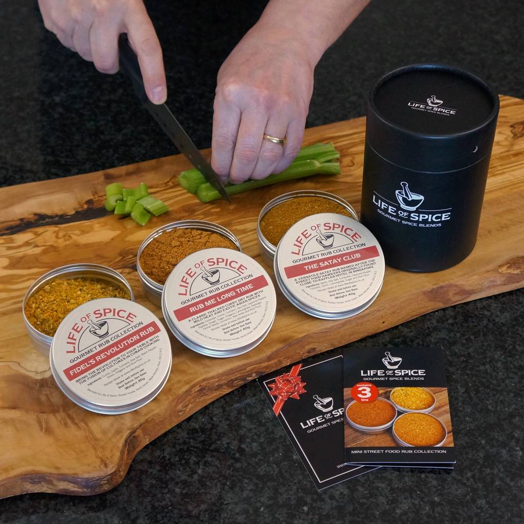 mini street food rub collection by life of spice | notonthehighstreet.com