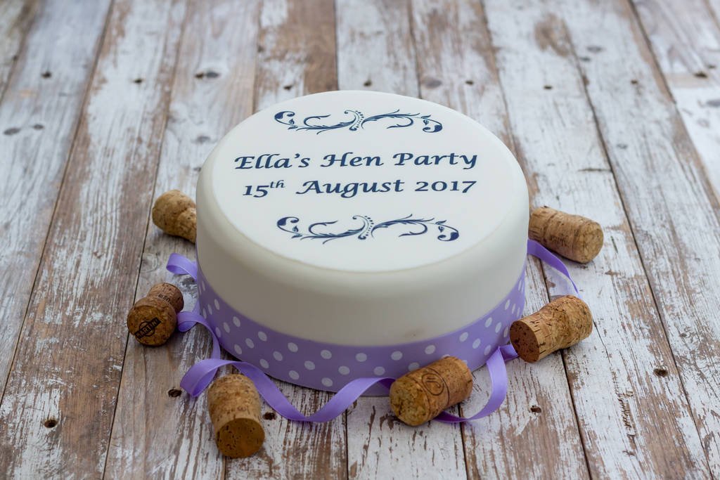 Personalised Hen Party Cake Decoration By Just Bake