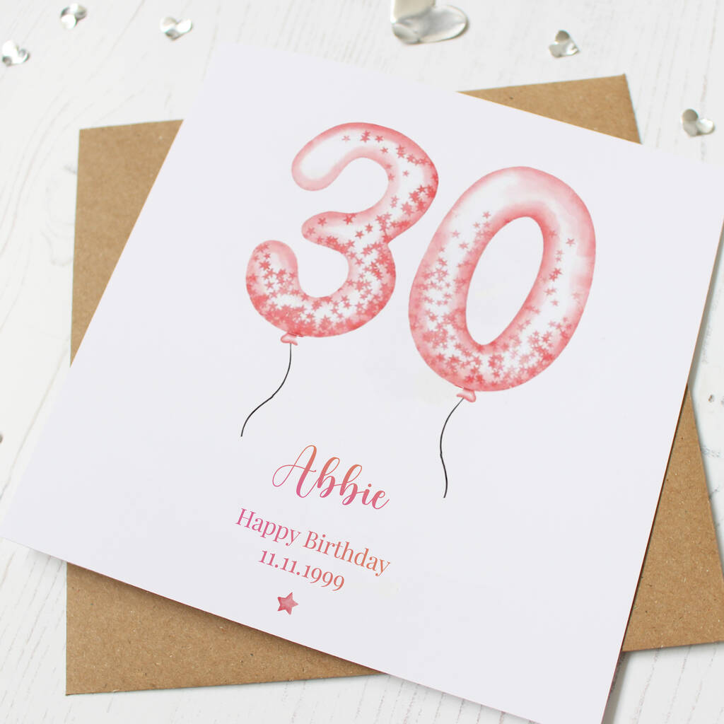 30th Birthday Card For Her By Hope and Love