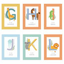 Personalised Alphabet Animal Nursery Print And Frame By When I Was A ...