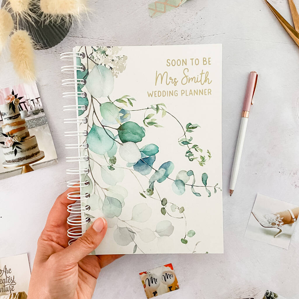 Personalised Eucalyptus Wedding Planner Engagement Gift By Hem Studios ...