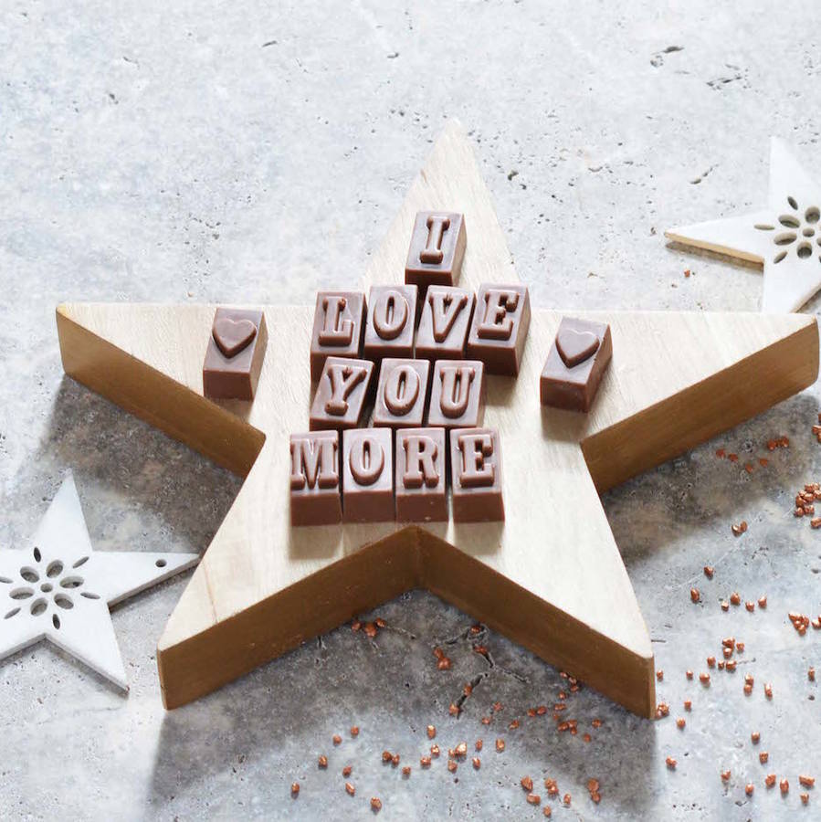 romantic chocolate love letter by morse toad | notonthehighstreet.com