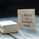 A Special Little Message To Say Rubber Stamp By Pretty Rubber Stamps ...
