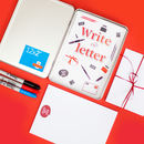 children's rainy day activity book and pencils by two little boys ...