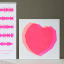 Two Hearts Stencil Print By Yve Print Co. | notonthehighstreet.com