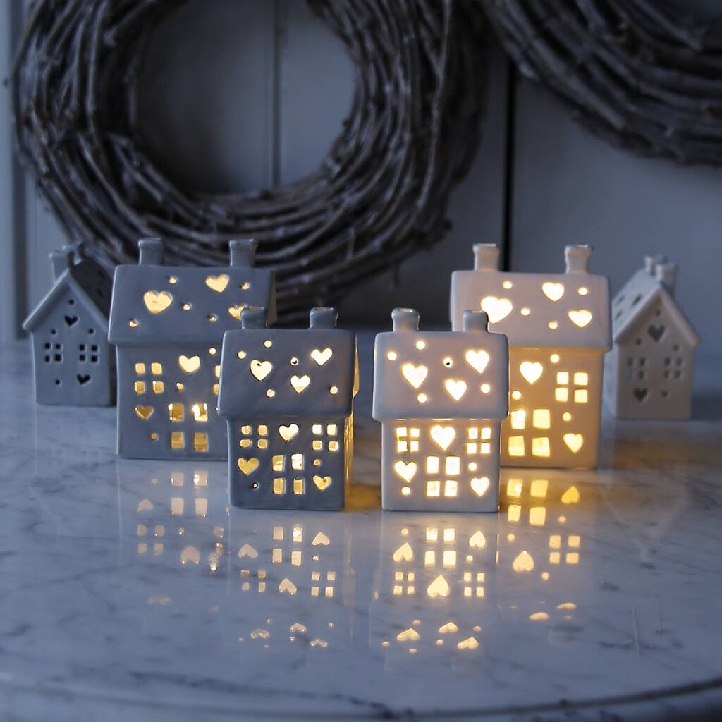 Illuminated Ceramic LED House Collection By Clem & Co ...