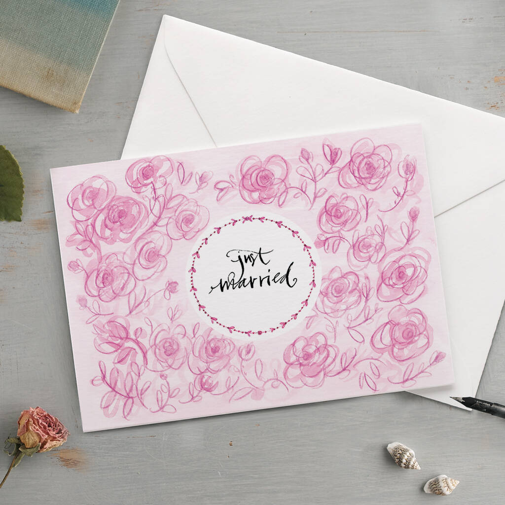'Just Married' Card By Gabrielle Solly Illustration ...