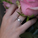 Textured 6mm Wide Silver Storybook Message Ring By Alison Moore Designs ...