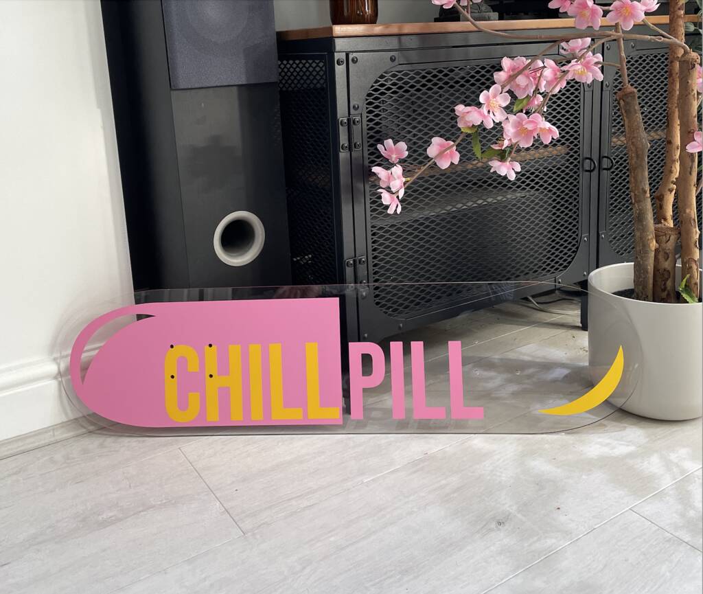 Chill Pill Clear Acrylic Skateboard Deck By Yil Printworks ...