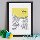 Personalised Sydney Print By Tessa Galloway Illustration ...