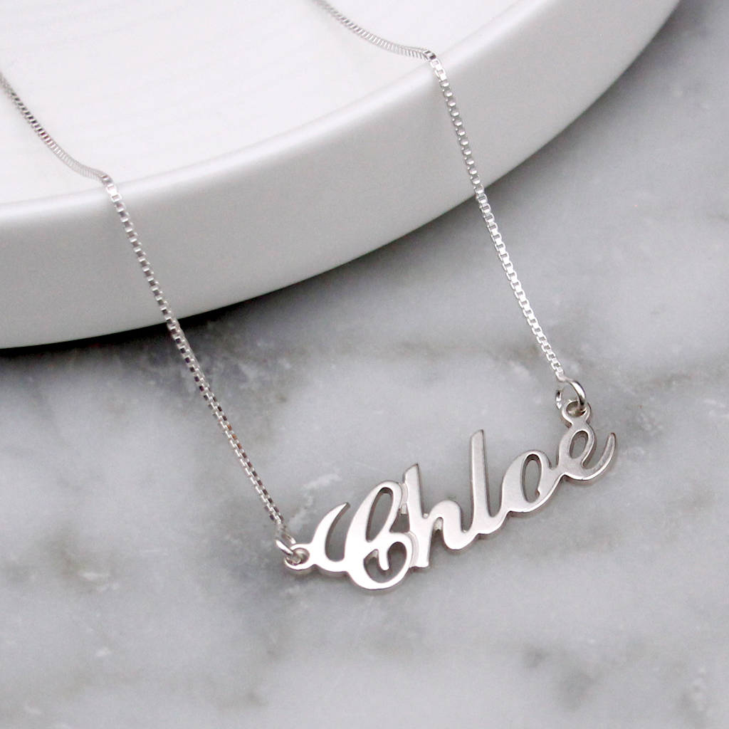 Personalised Handmade Name Necklace By Anna Lou Of London Personalised Handmade Name Necklace By Anna Lou Of London