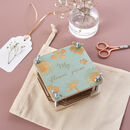 Personalised Handpainted Green Flower Press By Bombus ...