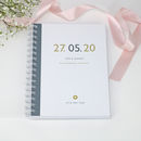 Personalised Date Wedding Planner Handbook By Designed ...