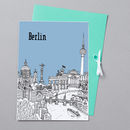 Personalised Berlin Print By Tessa Galloway Illustration ...