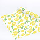 personalised lemon wrapping paper by abigail warner ...