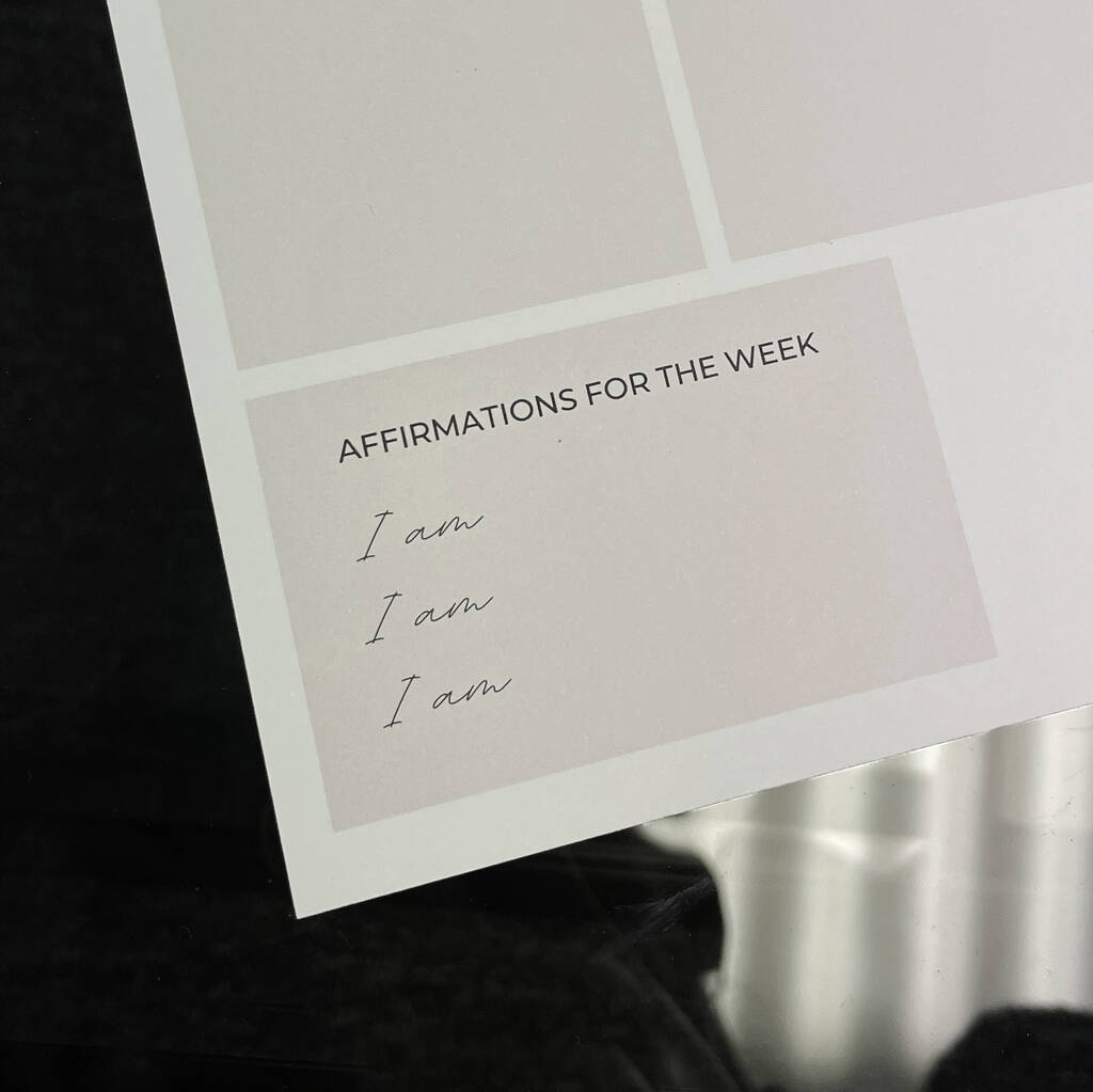 Weekly Wall Planner Note Pad, 50 Sheets By NIKITA | notonthehighstreet.com