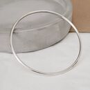 sterling silver plain bangle by anna calvert jewellery | notonthehighstreet.com