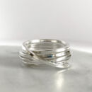 Sterling Silver Square Wire Overlapping Ring By Otis Jaxon ...