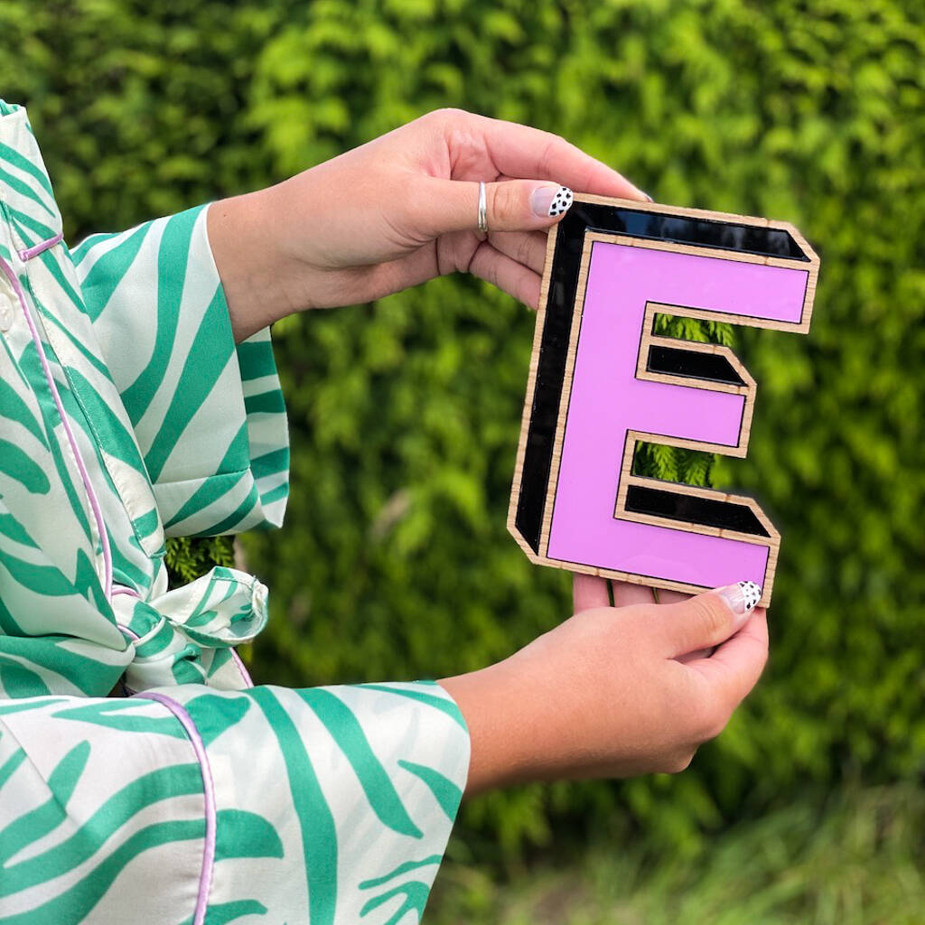 Big Wooden Letter Sign Uppercase Font By Sketch By Sam ...