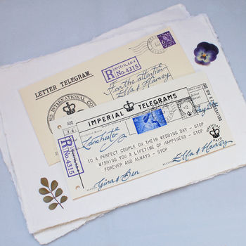 wedding or engagement congratulations telegram by imperial telegrams ...