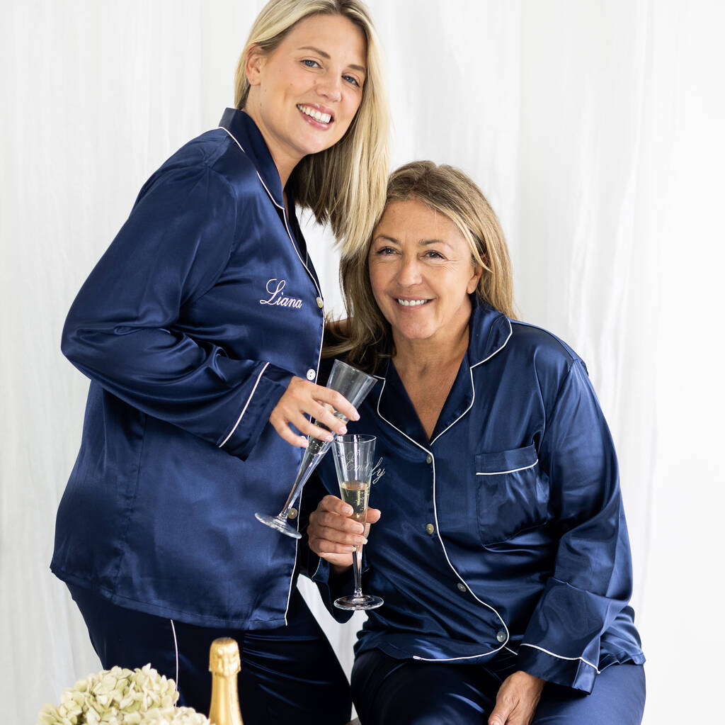 Personalised Silky Women's Pyjama Special Offer By Mini Lunn