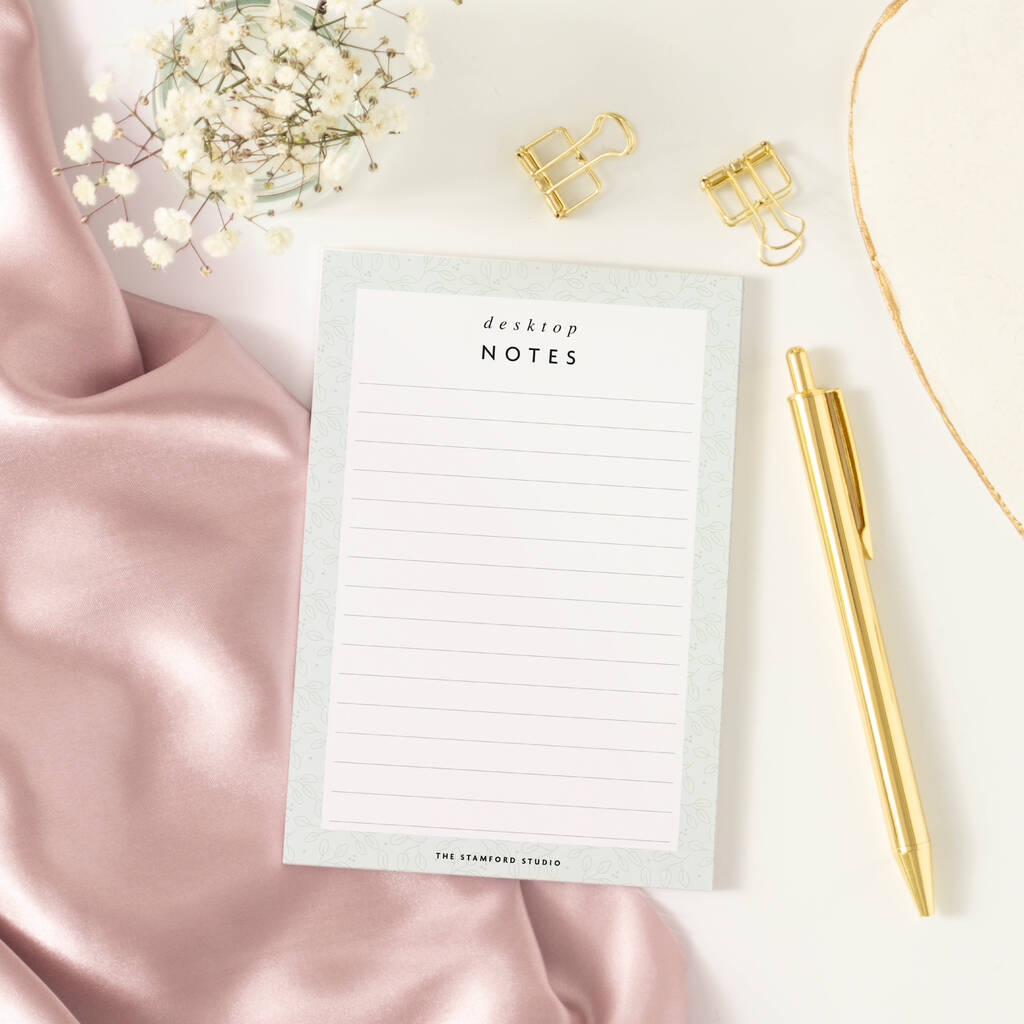 A6 Desktop Notes Notepad By The Stamford Studio | notonthehighstreet.com