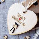 personalised girl's graduation heart by just toppers ...