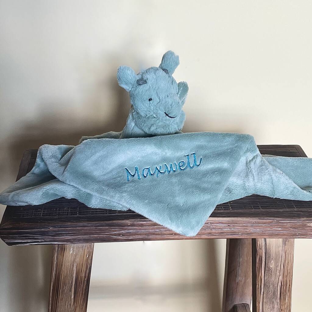 Personalised Dragon Baby Comforter Blanket By The Alphabet Gift Shop