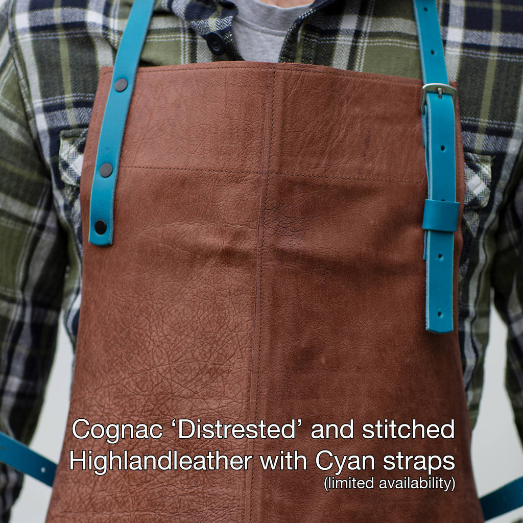 Leather Cooking Apron By Johny Todd | notonthehighstreet.com