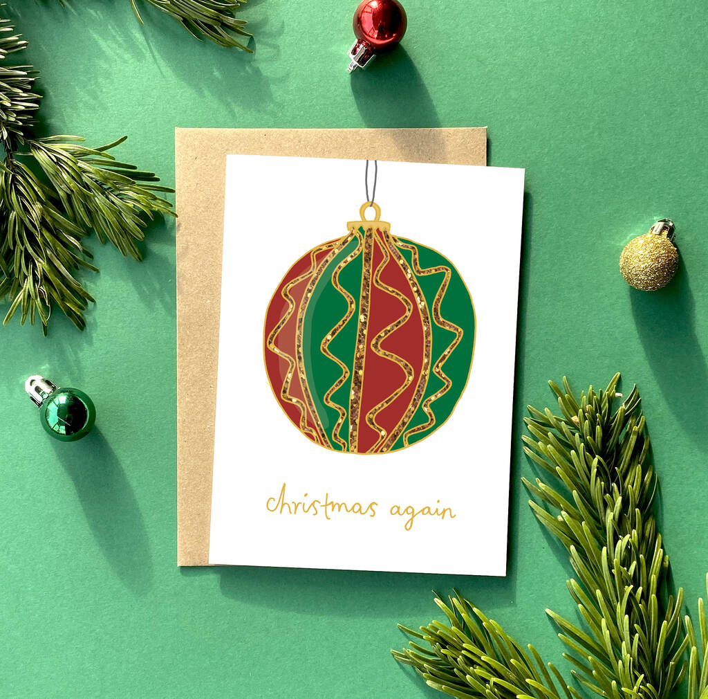 'Christmas… Again' Christmas Card By you've got pen on your face