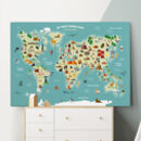 My First World Map Personalised Print By Over & Over ...