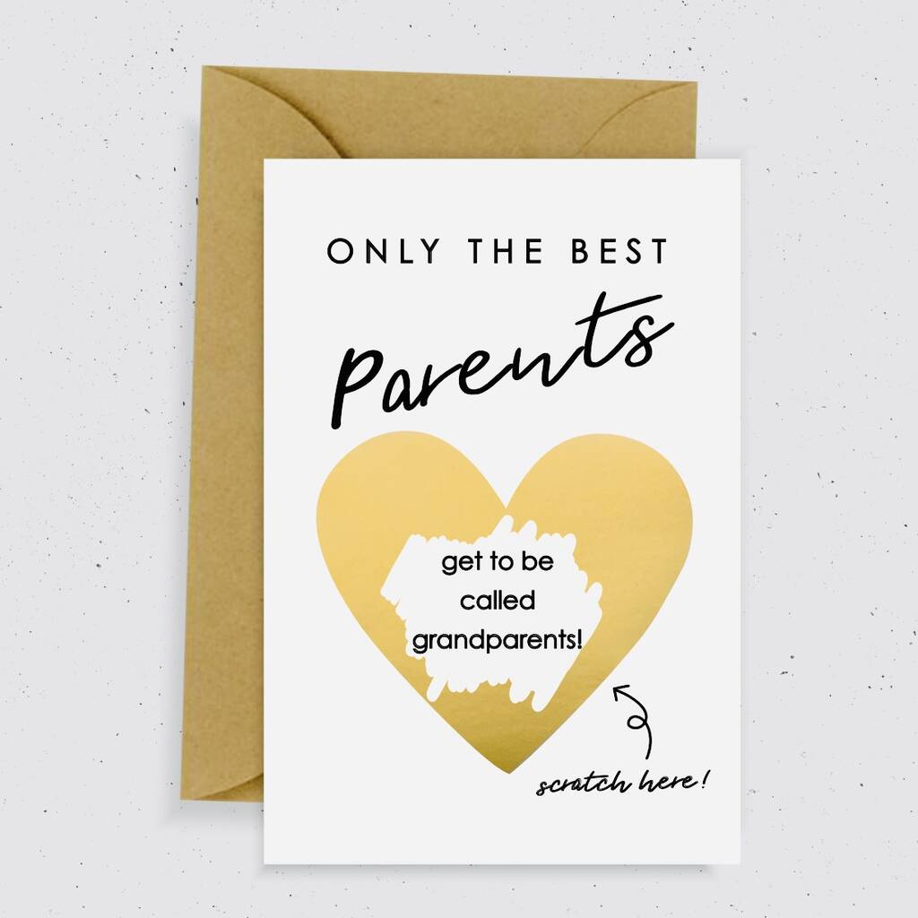 Only The Best Parents Baby Announcement Card By momo+boo