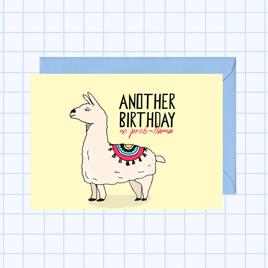 Llama Birthday Card By Pearl Ivy