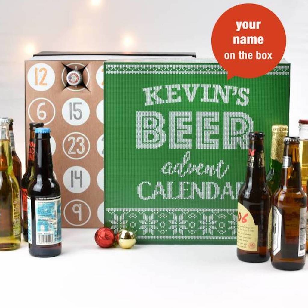 Personalised Name Beer Advent Calendar Box By TheLittleBoysRoom 
